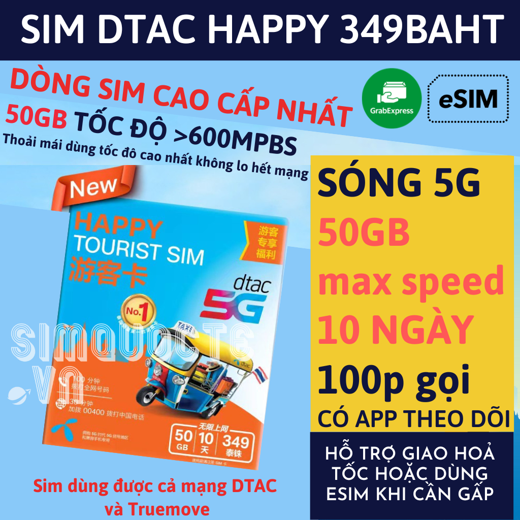 Dtac Happy 349 Baht