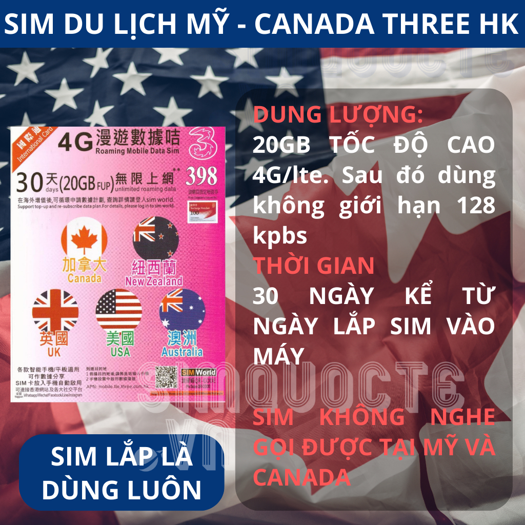 3HK Bắc Mỹ – Châu Úc